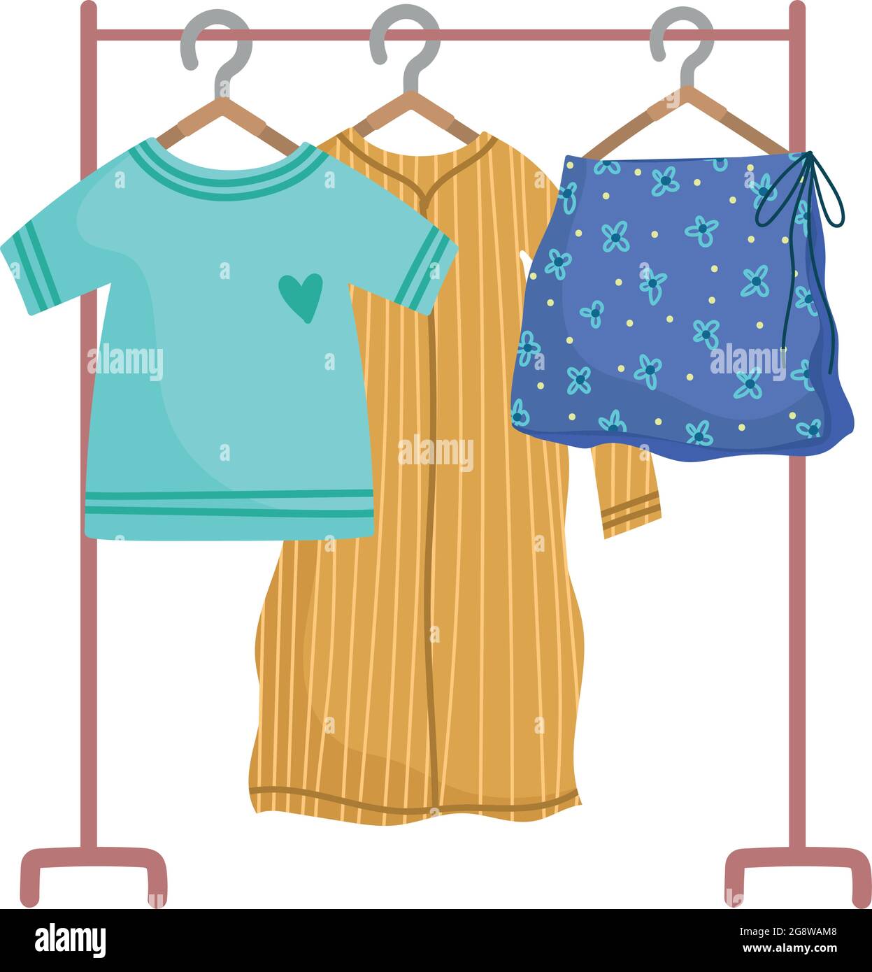 Clothes hanging sale in Stock Vector Images - Alamy