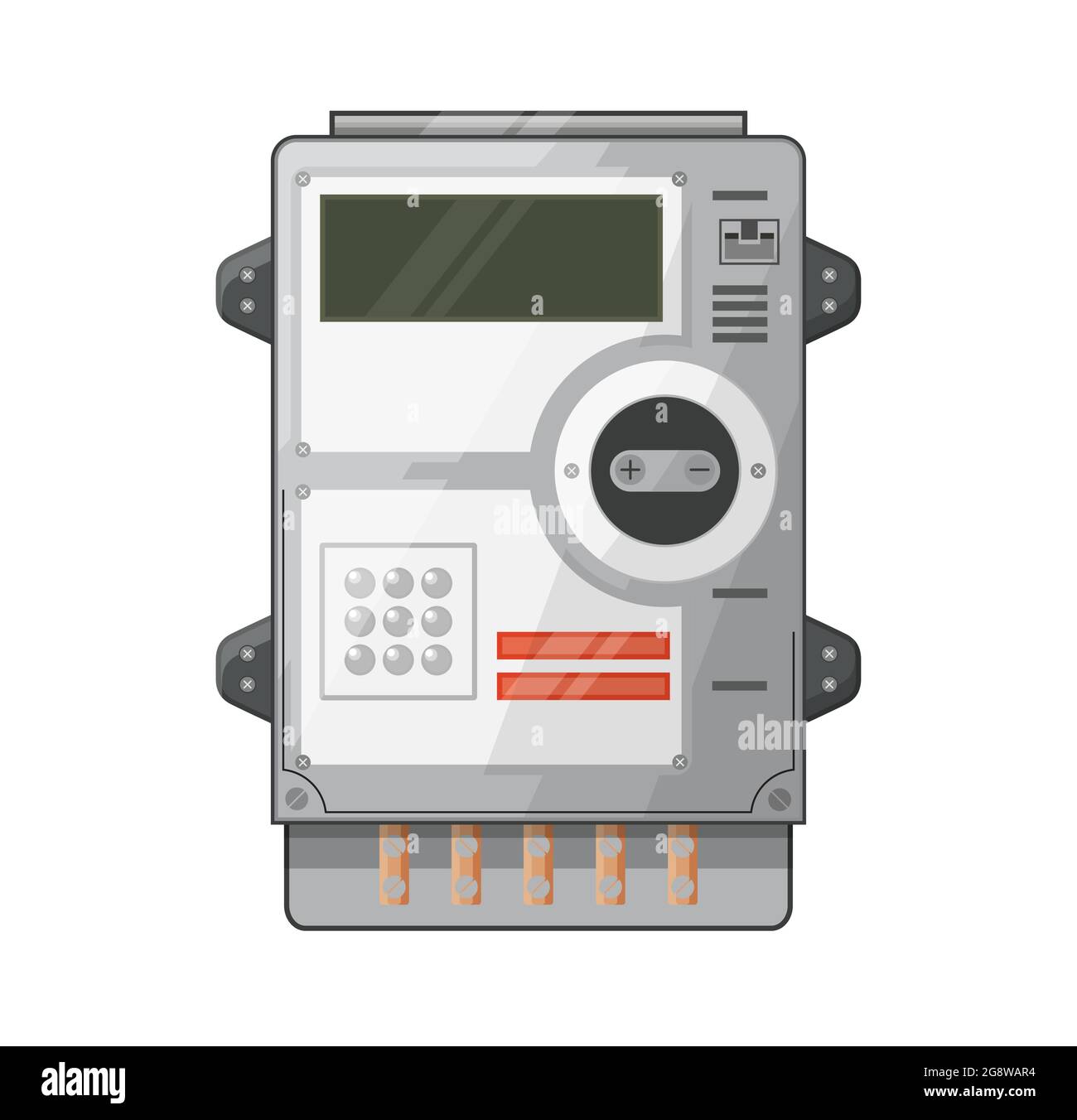Electrical Power Meter - Stock Illustration as EPS 10 File Stock Vector ...