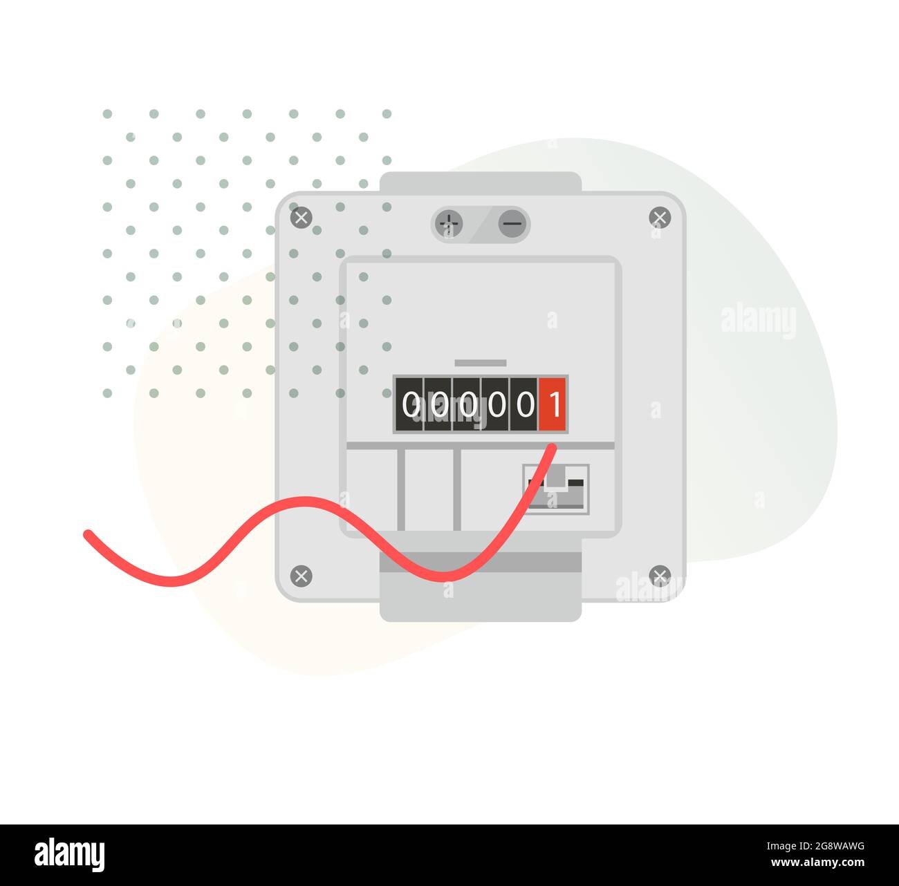 Electrical Power Meter - Stock Illustration as EPS 10 File Stock Vector ...