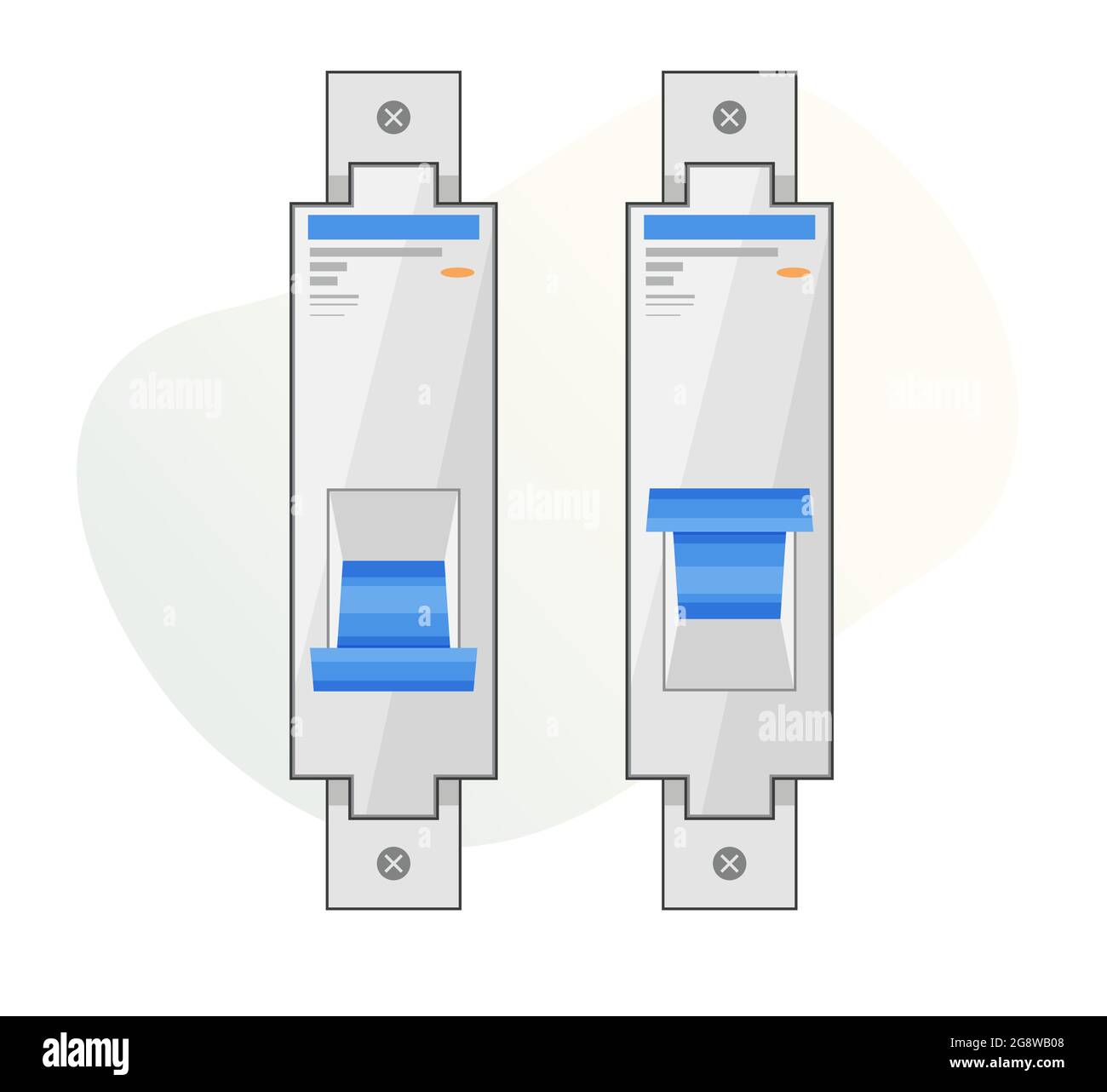 Electrical circuit breakers Stock Vector Images - Alamy