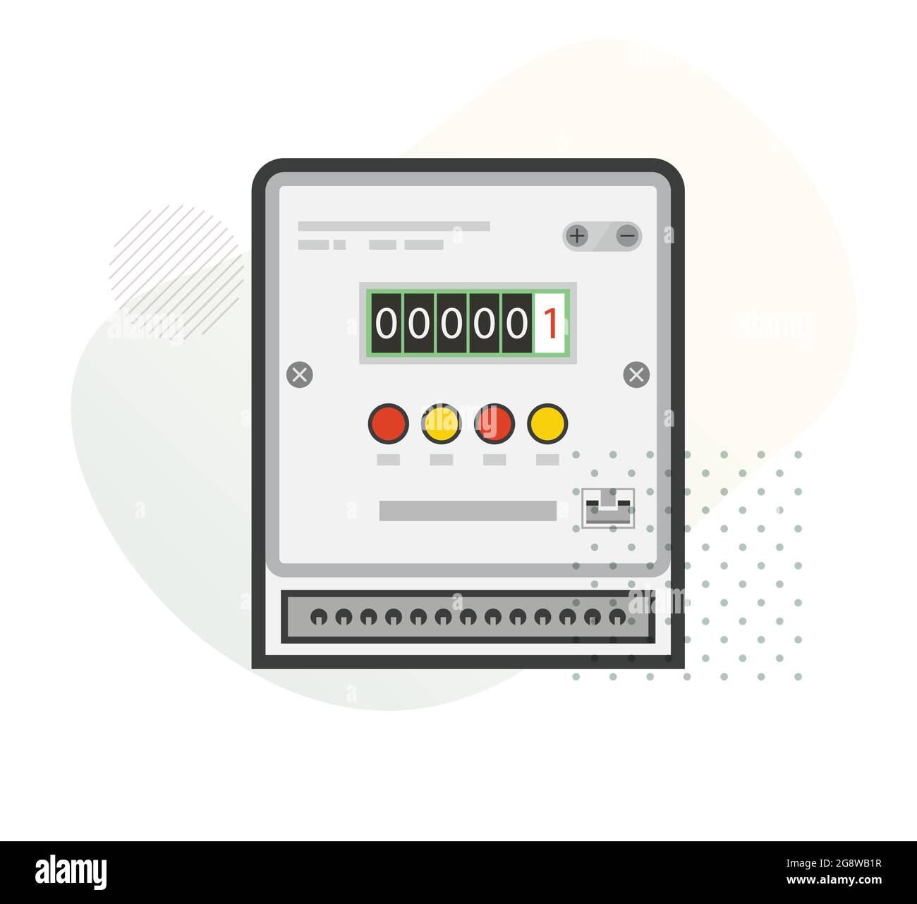 Power meter Stock Vector Images - Alamy
