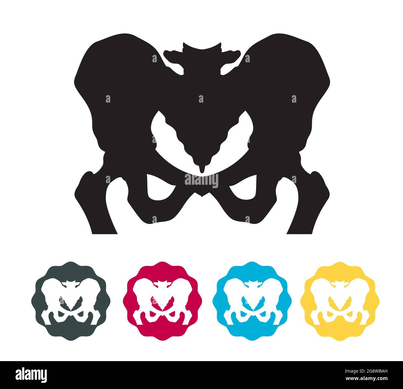 Human hip icon vector vectors hi-res stock photography and images - Alamy