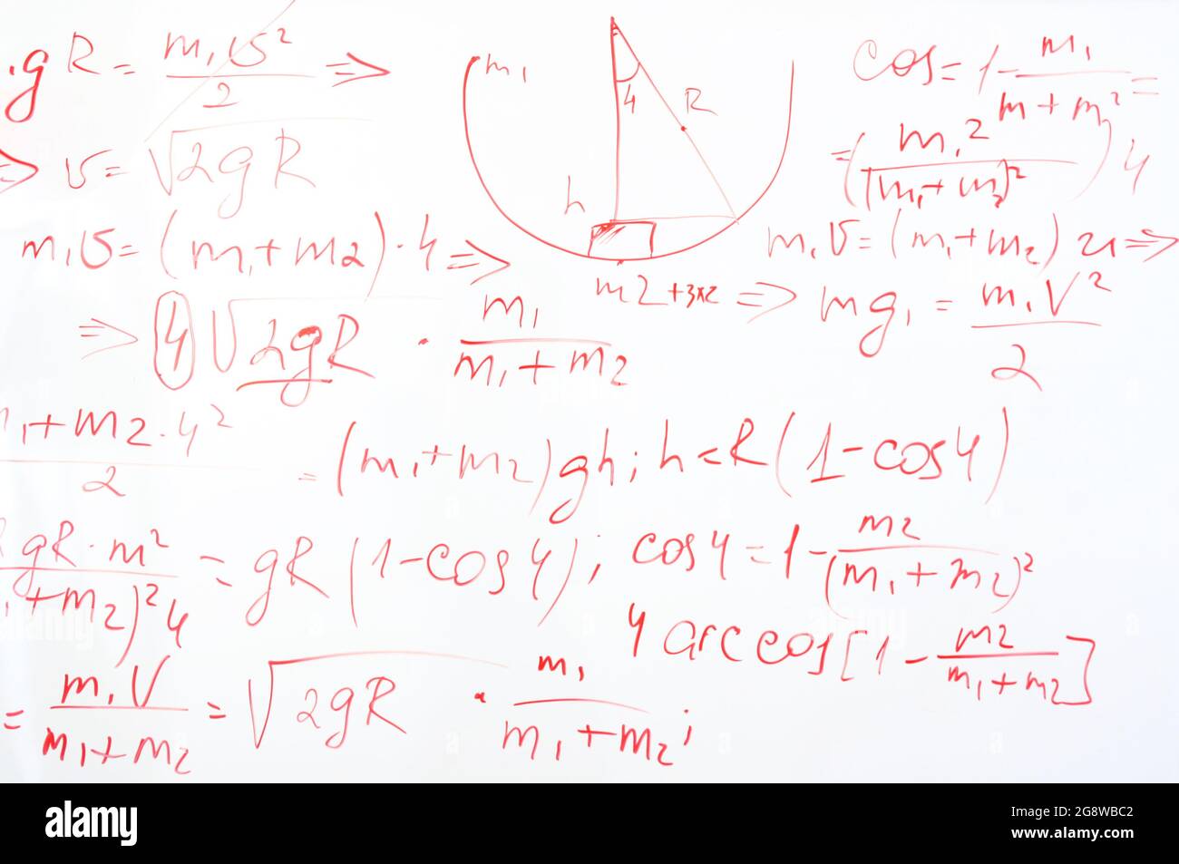 formulas on a whiteboard Stock Photo - Alamy