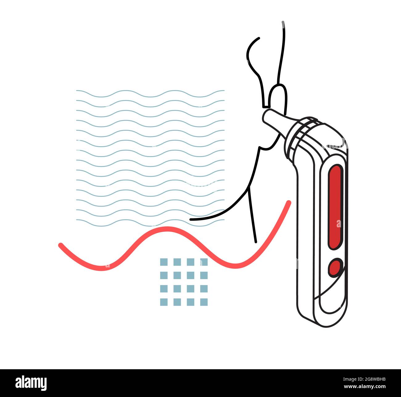 Digital In Ear Thermometer - Stock Illustration as EPS 10 File Stock ...