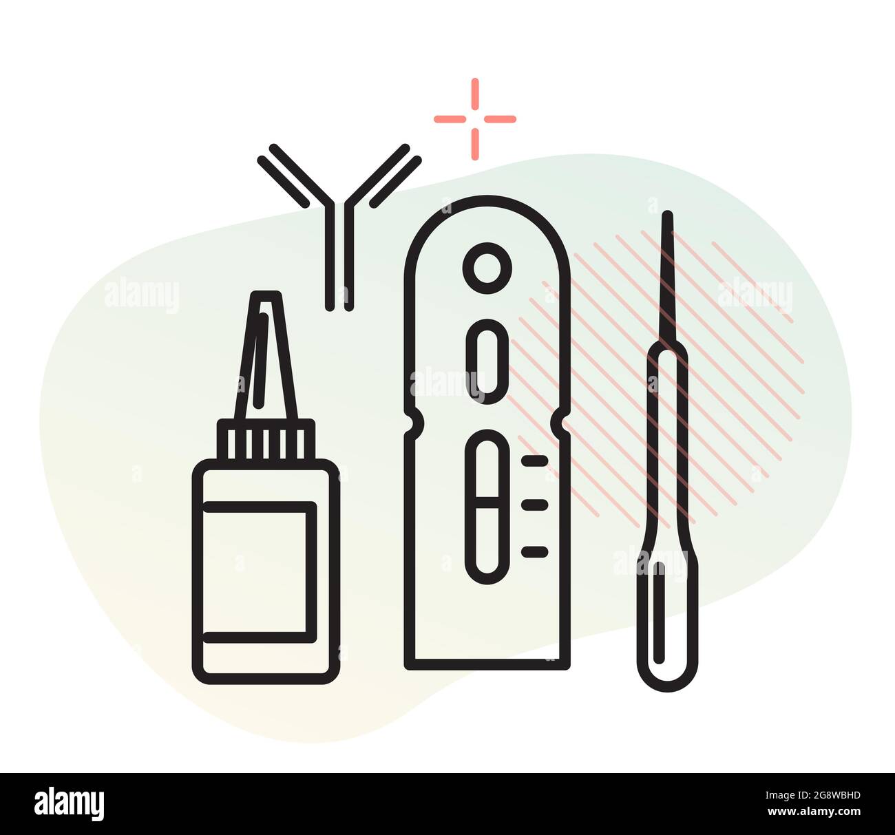 COVID-19 - Antigen Testing Kits - Illustration as eps 10 File Stock ...