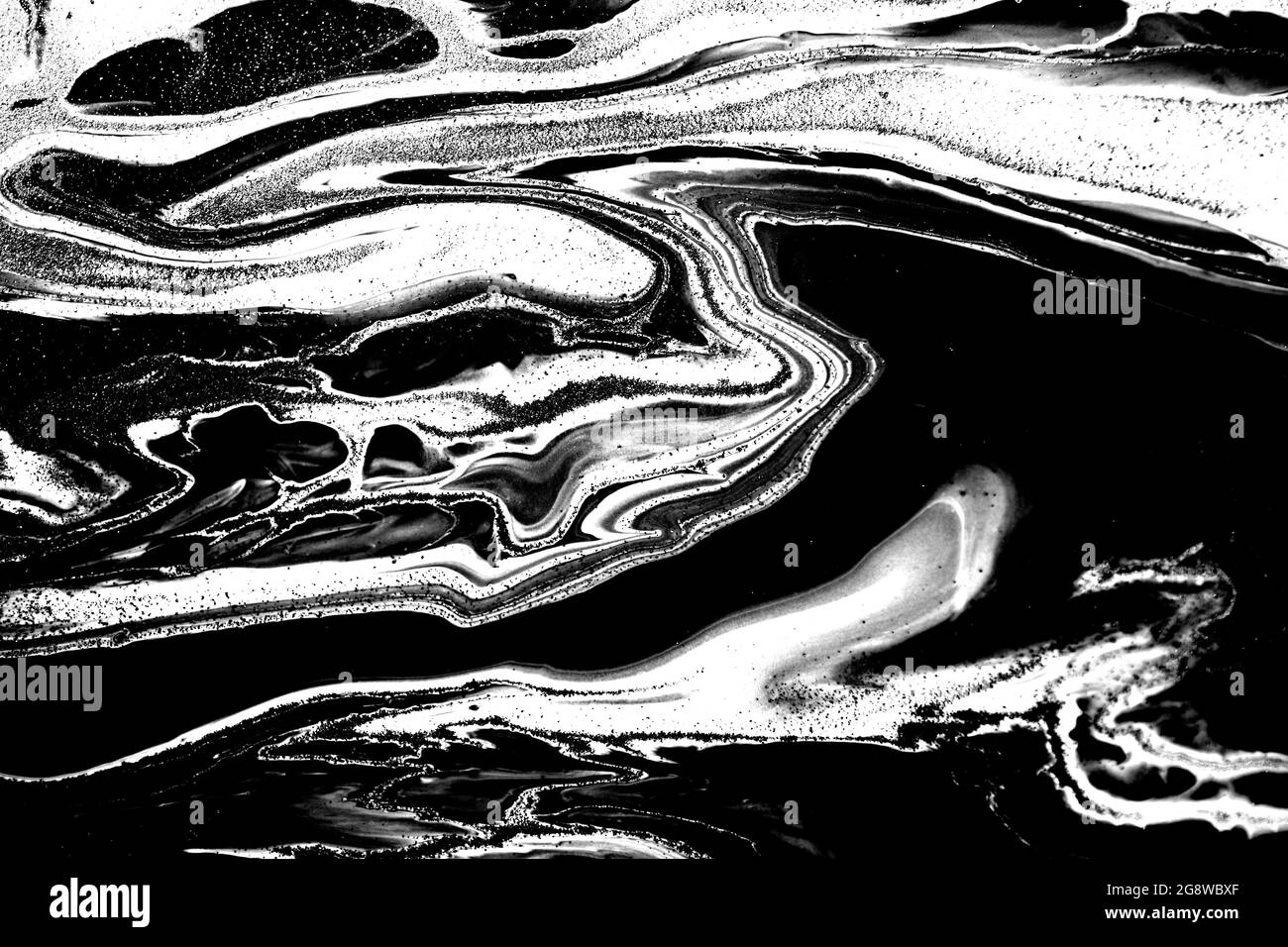 Abstract monochrome marble liquid background Stock Photo - Alamy