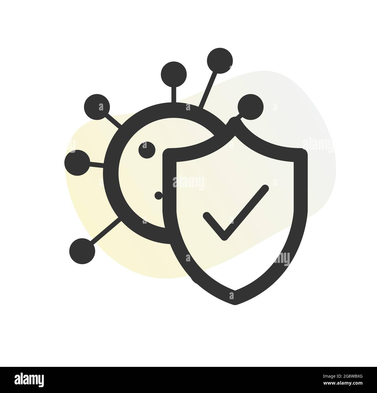 Guard Against the Coronavirus - Icon as EPS 10 File Stock Vector Image ...