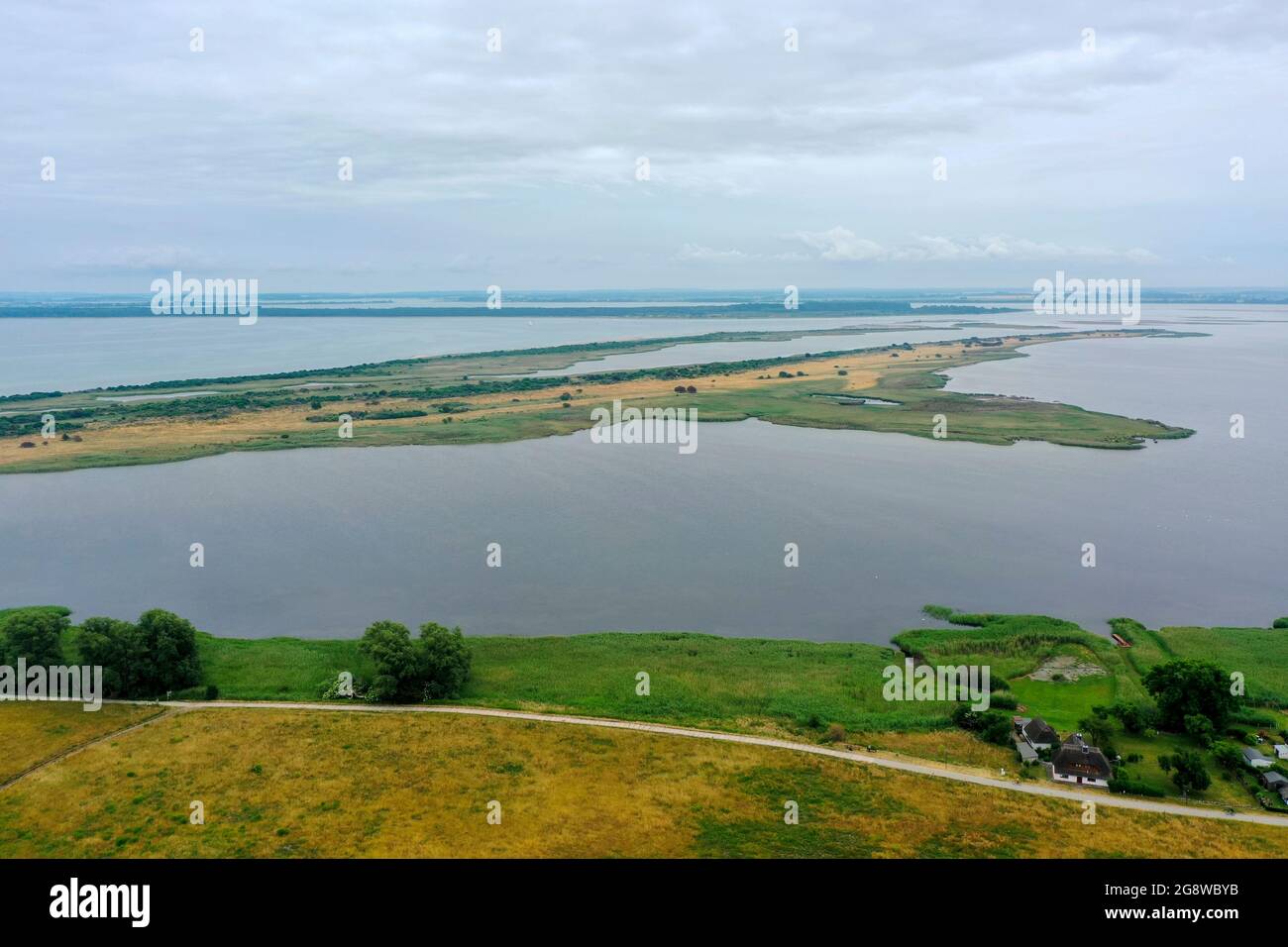 Hiddensee, Germany. 24th June, 2021. View of the Bessin, a double ...