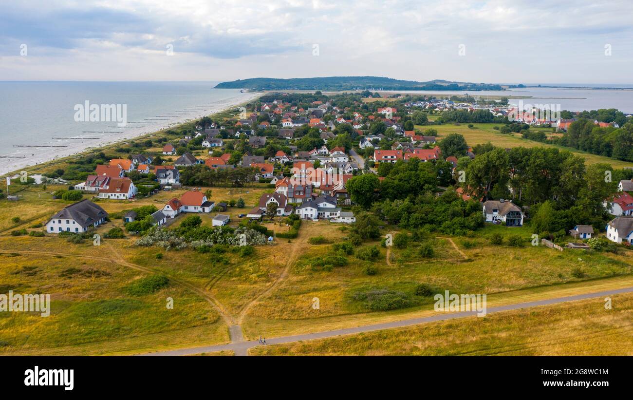 Hiddensee, Germany. 26th June, 2021. View of Vitte, with 500 ...