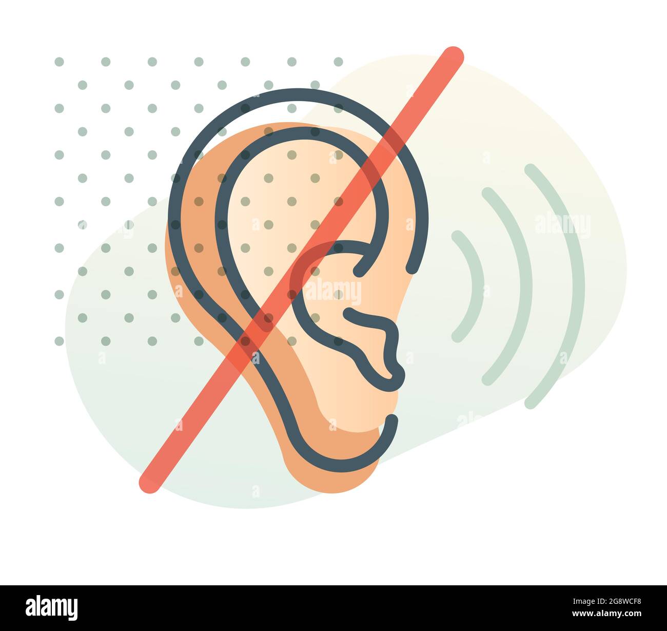 Human Ear - Hearing Loss - Icon as EPS 10 File Stock Vector Image & Art ...