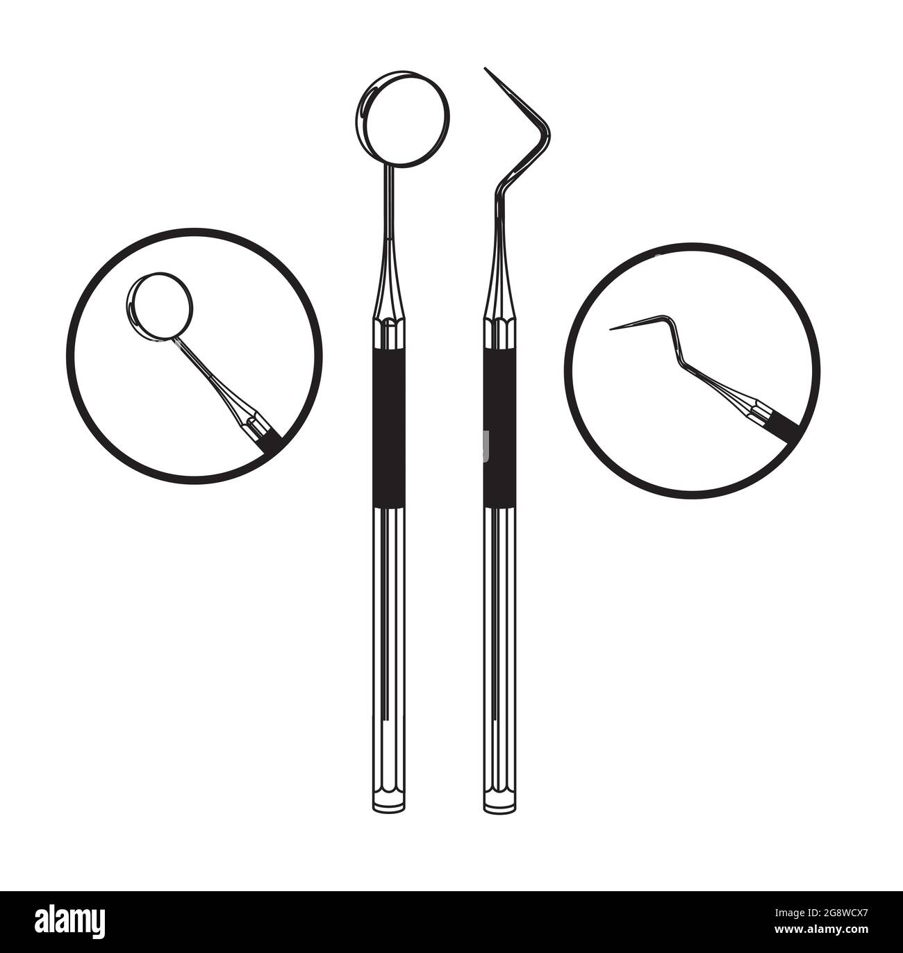 Mouth exam Stock Vector Images - Alamy