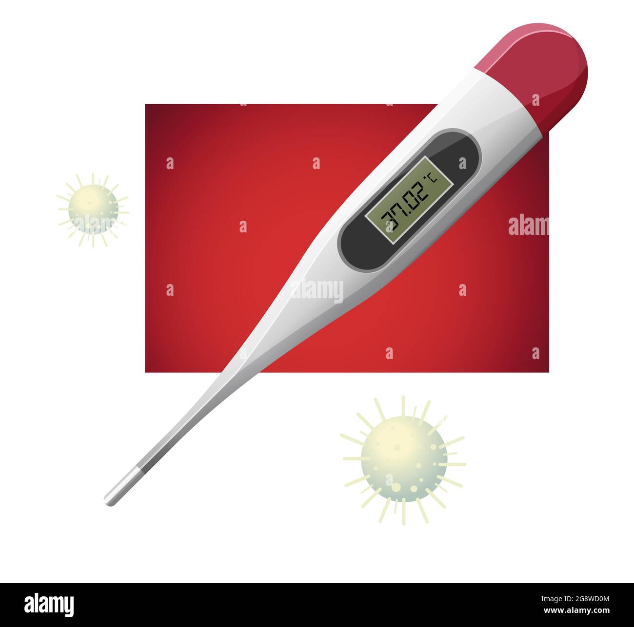 Digital Thermometer - Stock Illustration as EPS 10 File Stock Vector ...