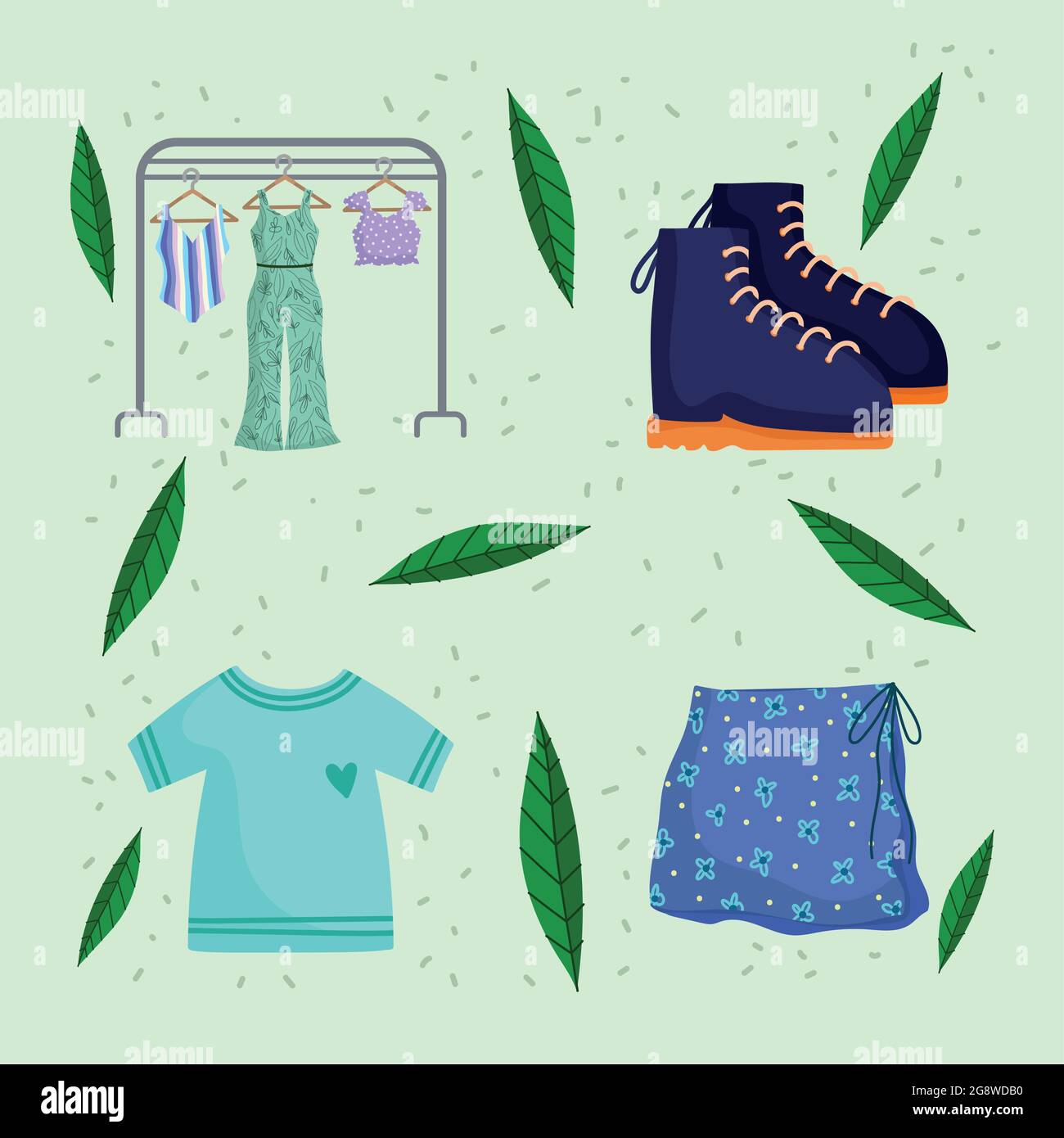 Female sundress clothes on Stock Vector Images - Alamy