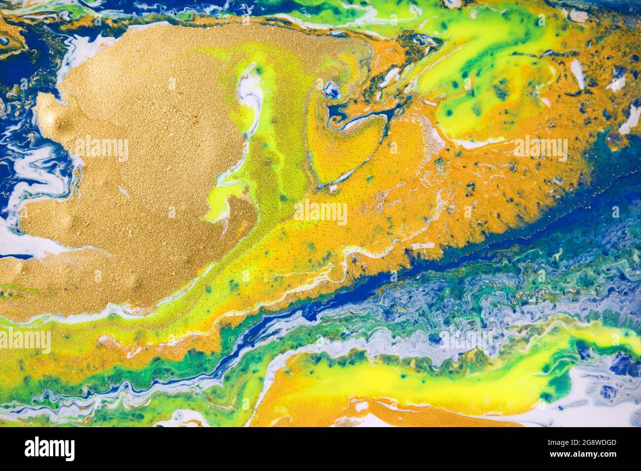 Marble blue and green abstract background in sea summer style. Liquid ...