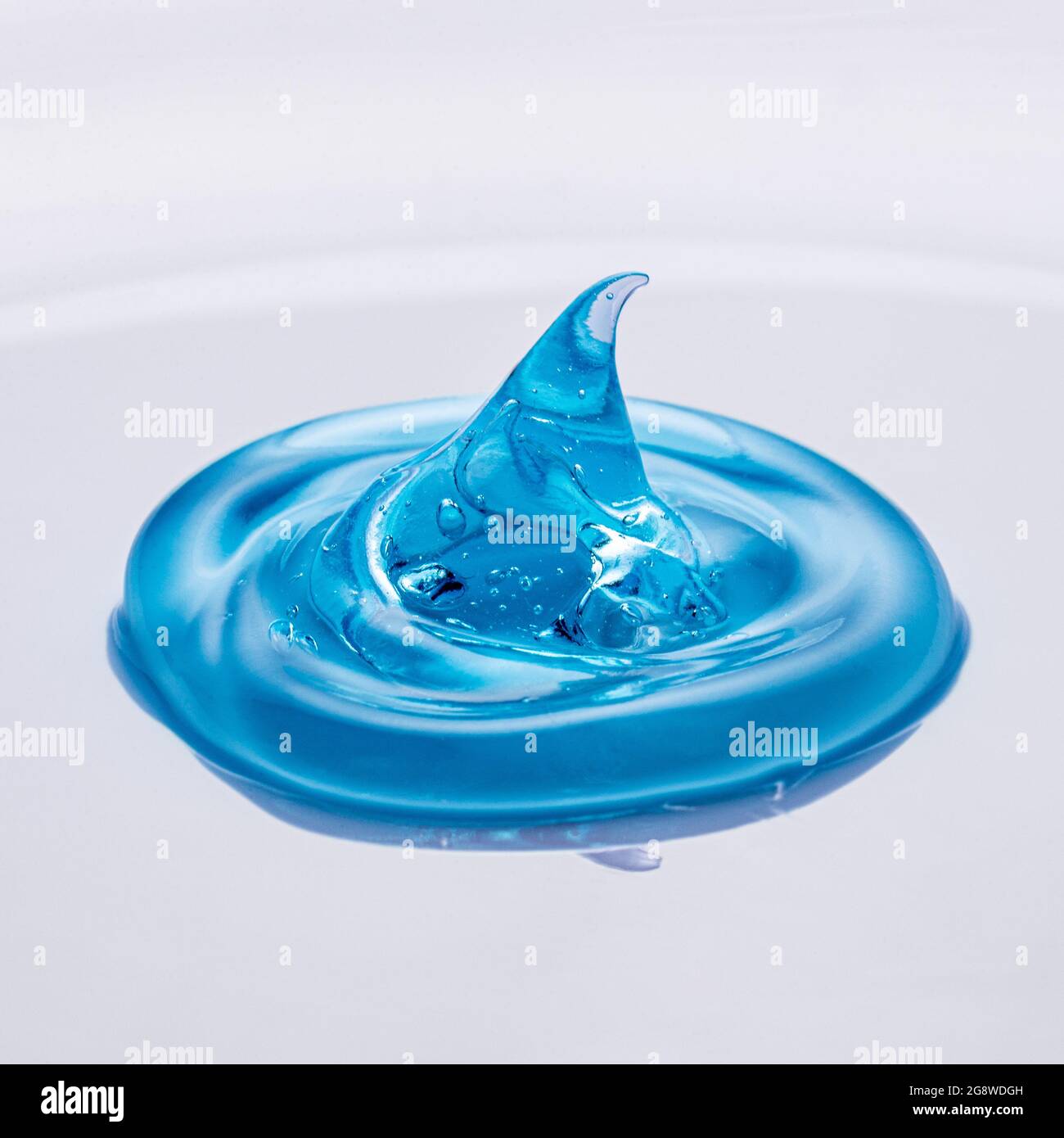 Squeezed cosmetic clear cream gel texture Iisolated on white background ...