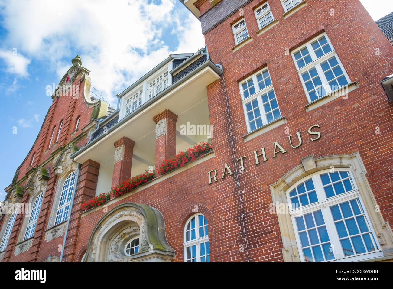 Facade of the historic town hall of Papenburg, Germany Stock Photo - Alamy