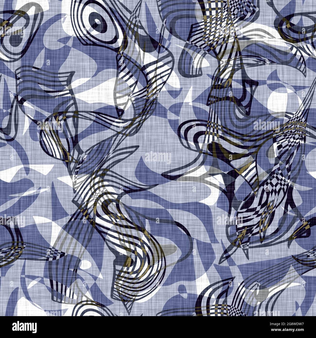 Masculine mottled dyed linen seamless pattern. Fun retro washed out ...