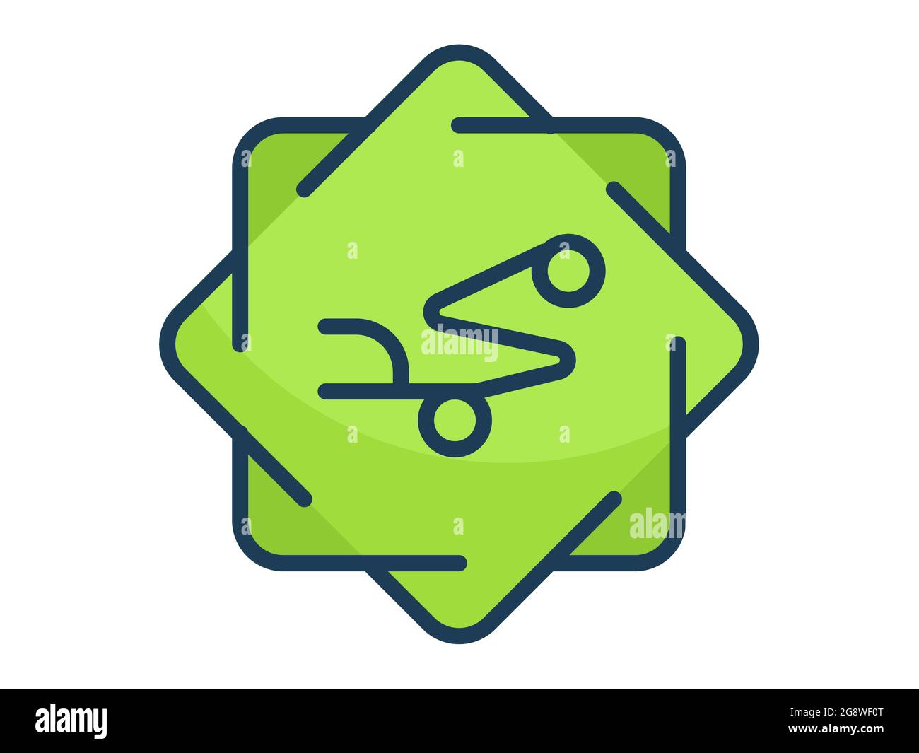 muhammad prophet islam word single isolated icon with filled line style ...