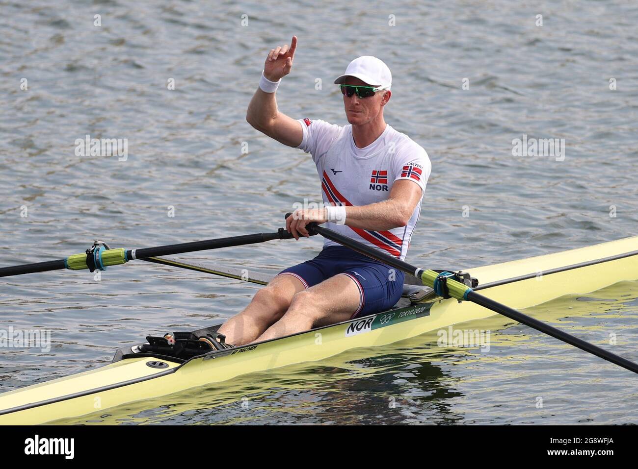 Tokyo, Japan. 23rd July, 2021. Kjetil Borch of Norway reacts before the ...
