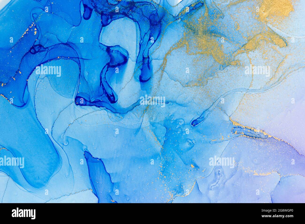 Abstract watercolor blue gradient background Stock Photo - Alamy