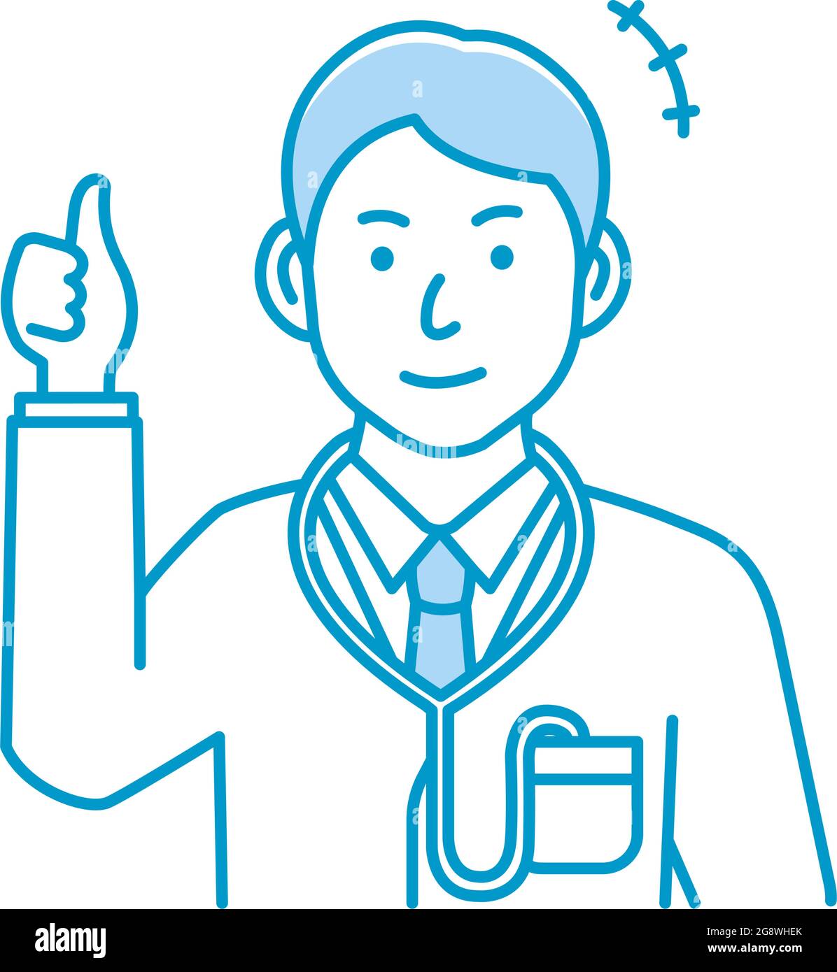 Doctor ok thumbs up Stock Vector Images - Alamy