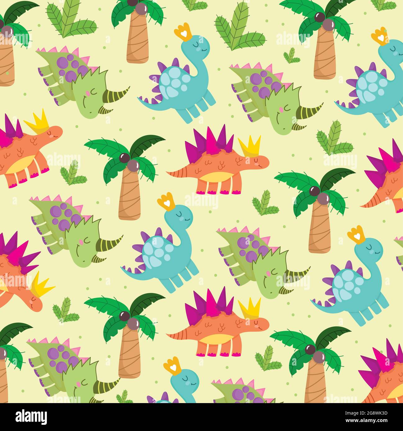 Palm trees on hill Stock Vector Images - Alamy