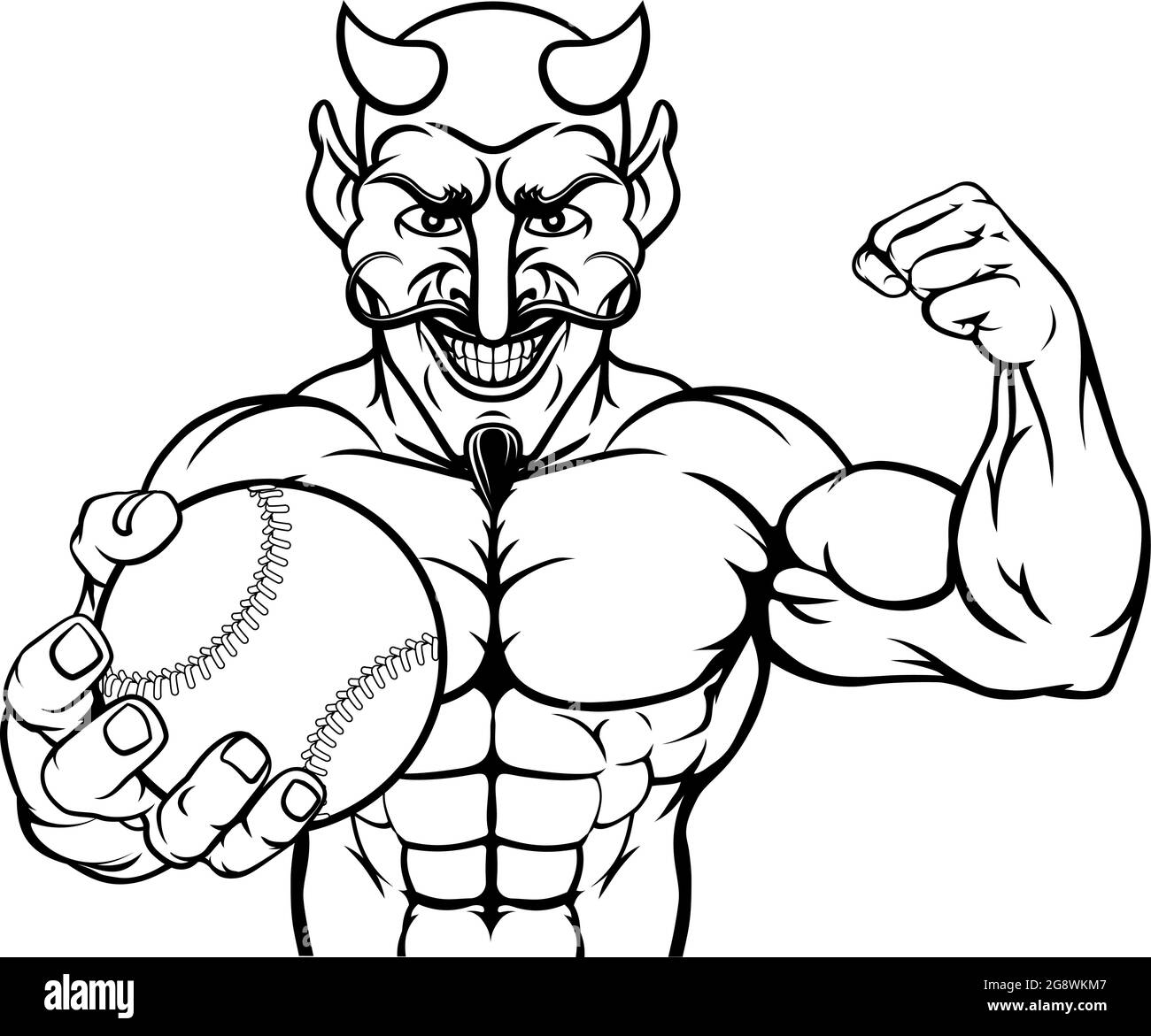 Muscular man baseball hi-res stock photography and images - Alamy