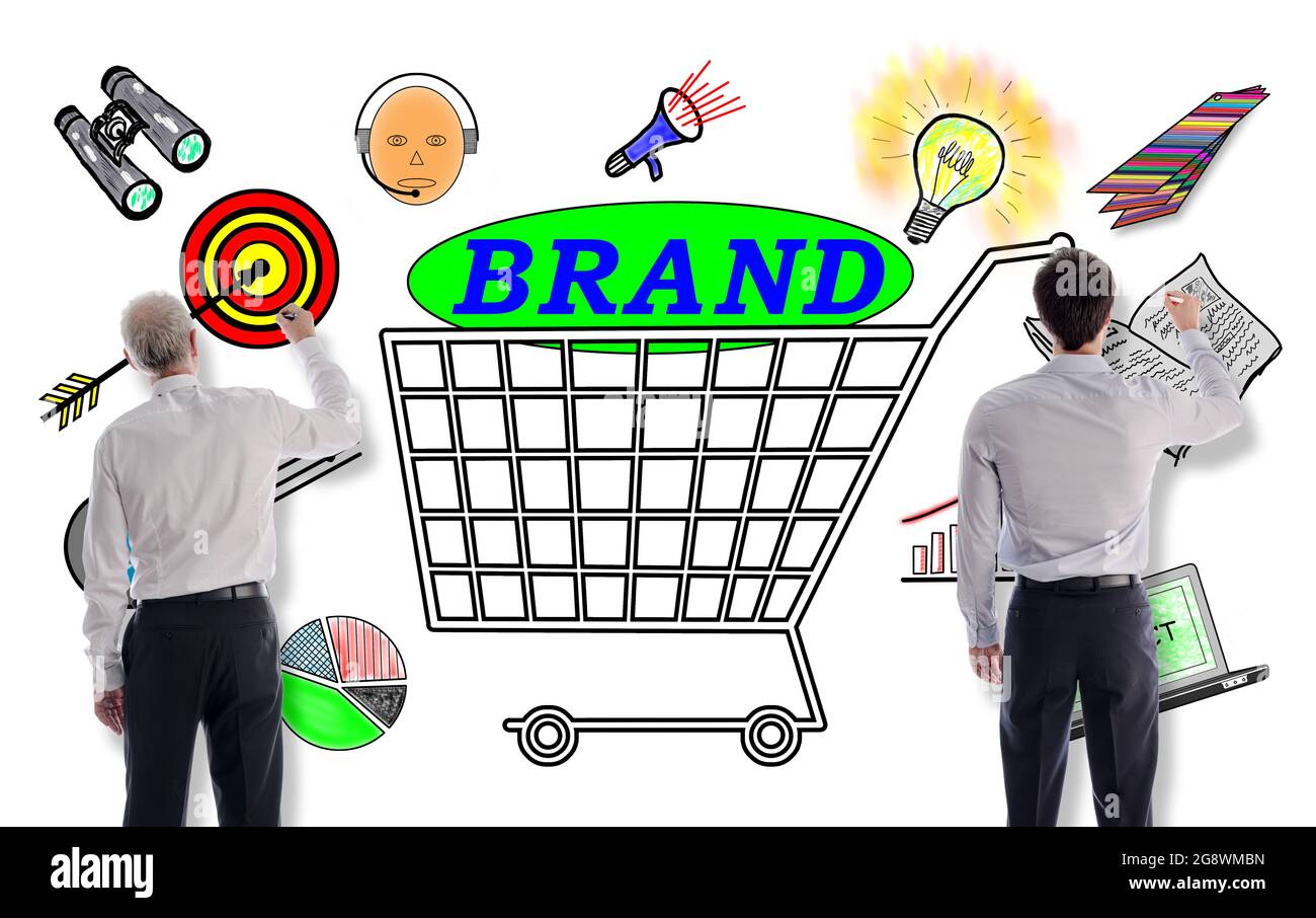 Brand wall design Cut Out Stock Images & Pictures - Alamy