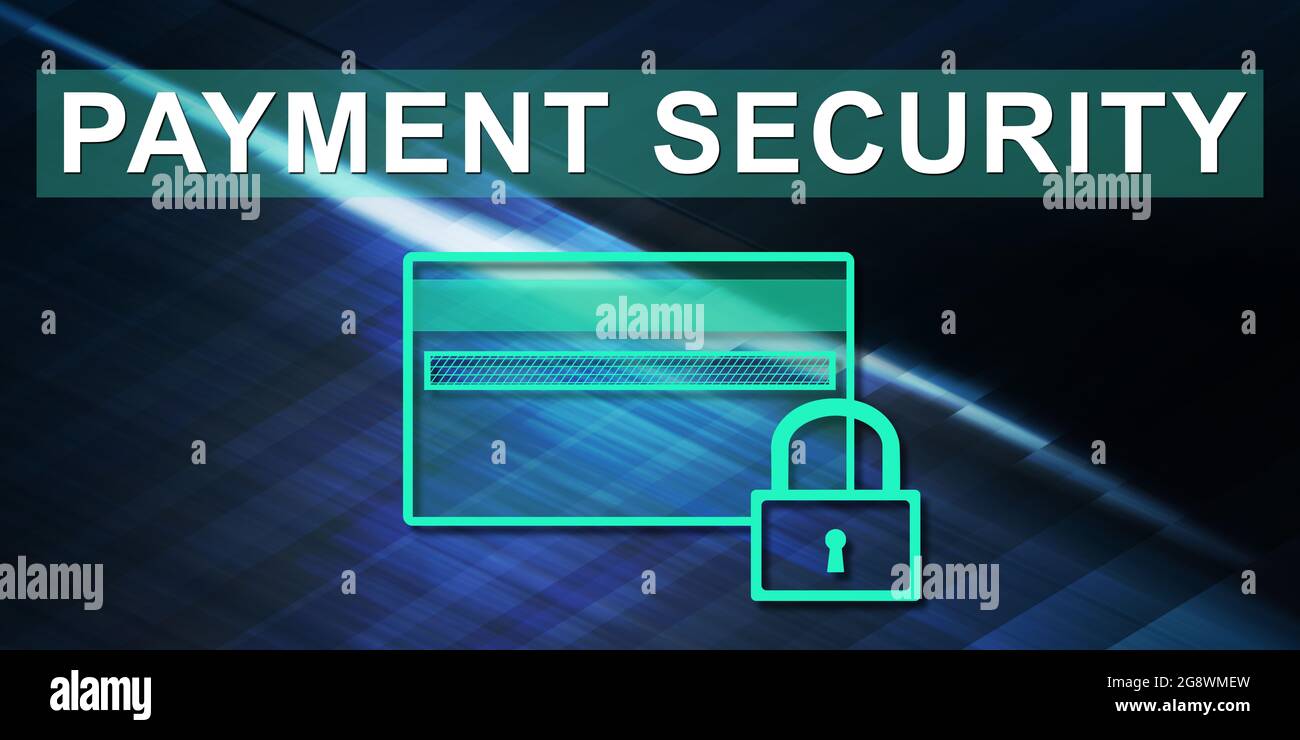 Illustration of a payment security concept Stock Photo - Alamy