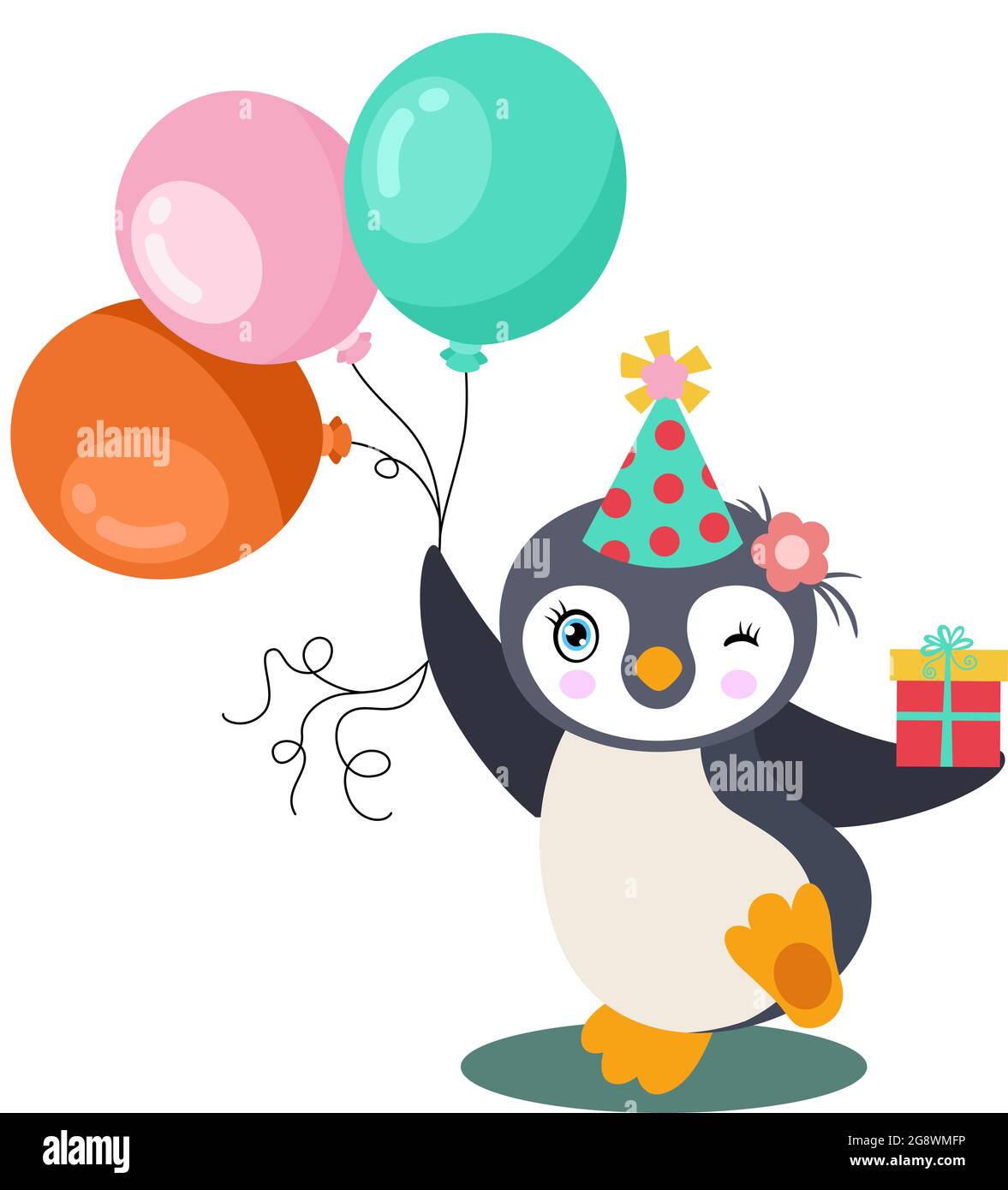 Cute Penguin Happy Birthday