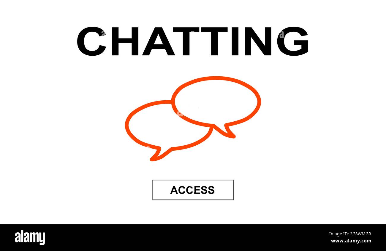 Concept of chatting on white background Stock Photo - Alamy