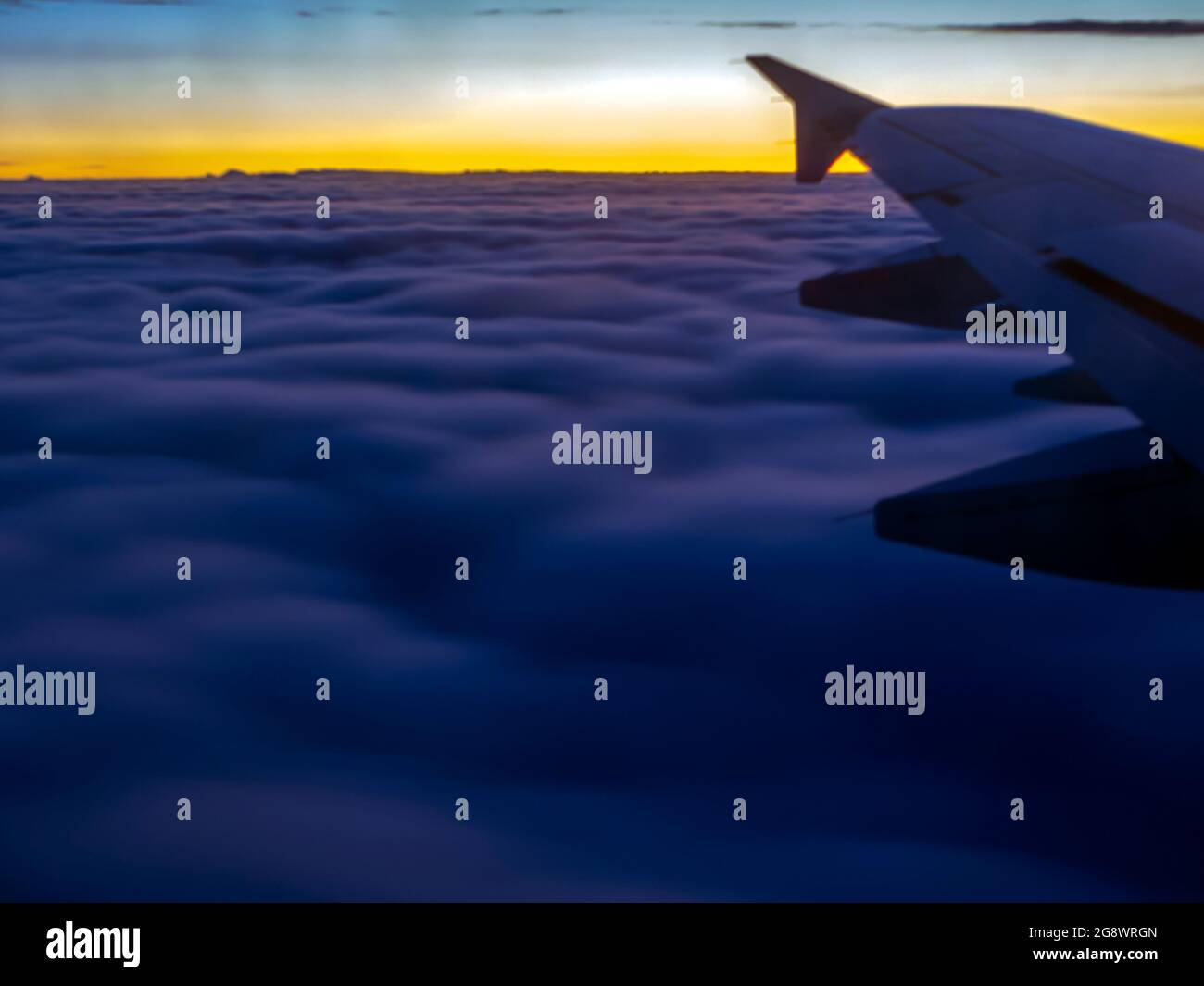 Aerial view above the dark clouds and sky, Inspiration concept ...