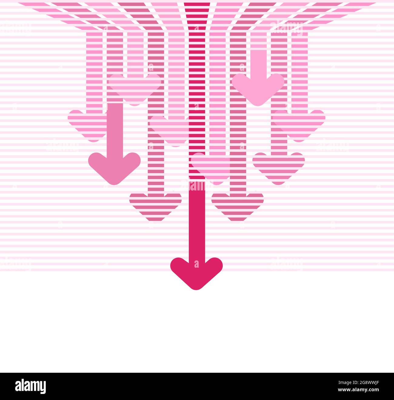 Abstract financial background with red arrows going down. Concept crash Stock Vector Image & Art ...