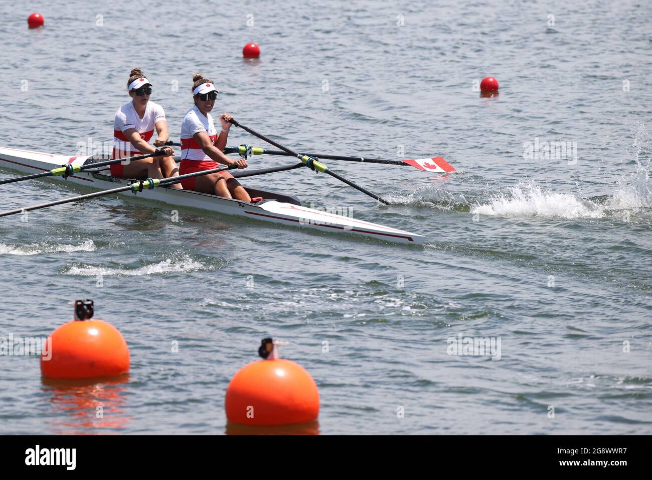 Tokyo, Japan. 23rd July, 2021. Gabrielle Smith and Jessica Sevick (R ...