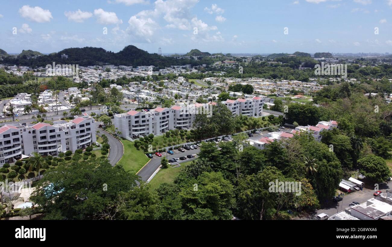 PUERTO RICO, UNITED STATES - Jun 22, 2021: Beautiful cityscape with ...