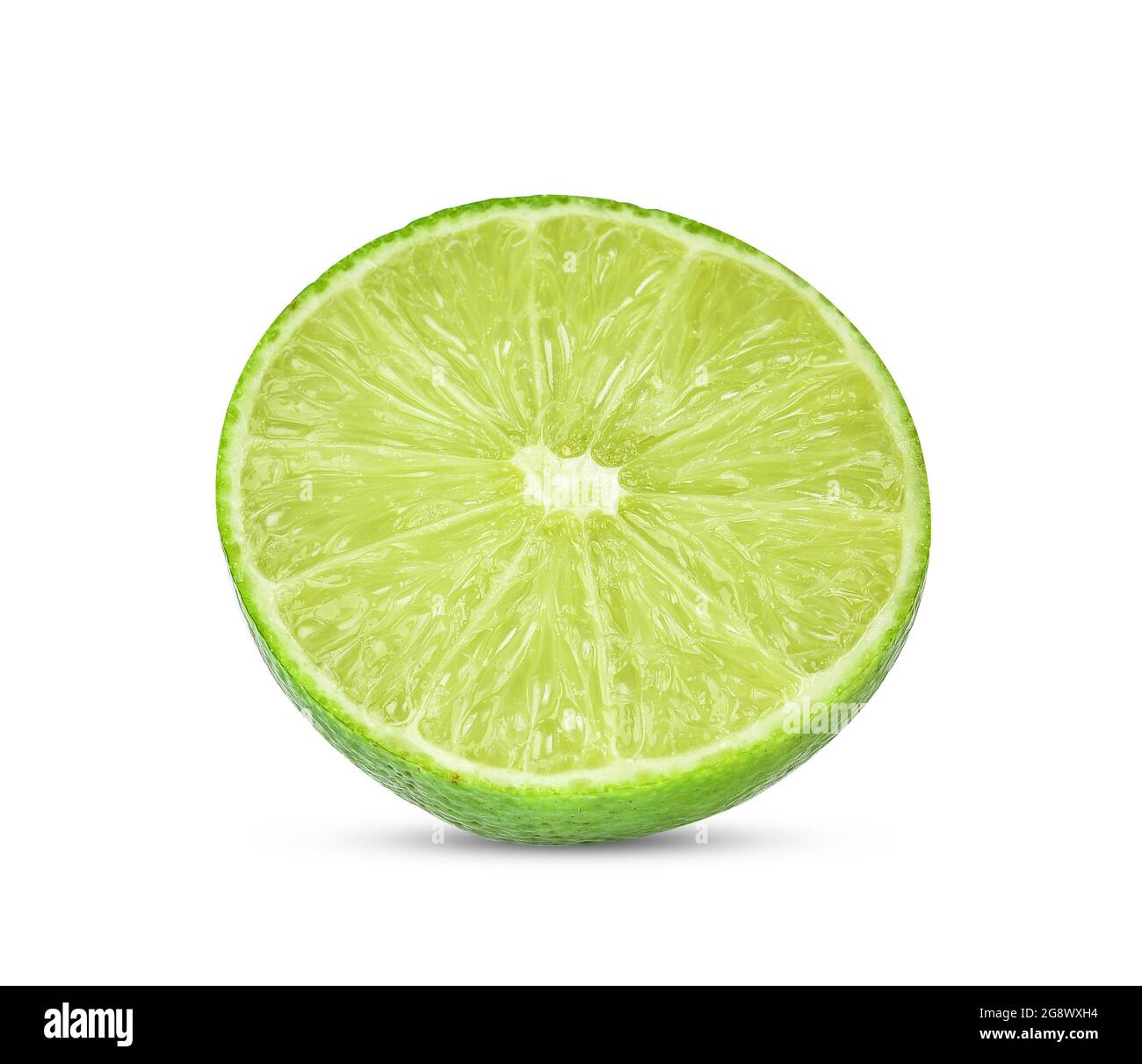Half lime,lemon isolated on white background Stock Photo - Alamy