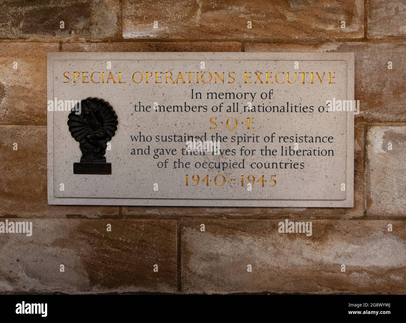 SOE (Special Operations Executive) Memorial, West Cloister, Westminster ...