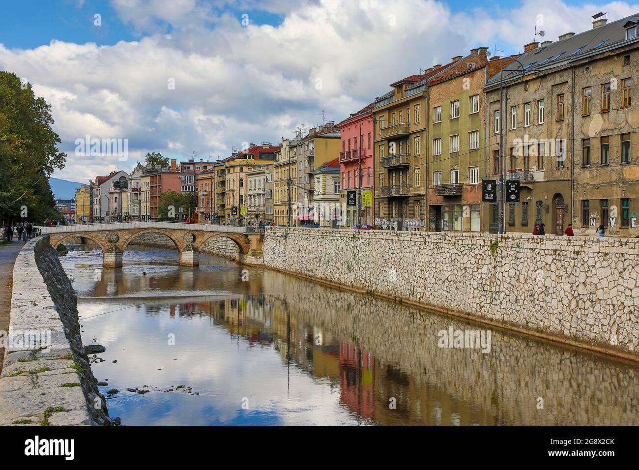 Miljacka river in sarajevo bosnia hi-res stock photography and images ...