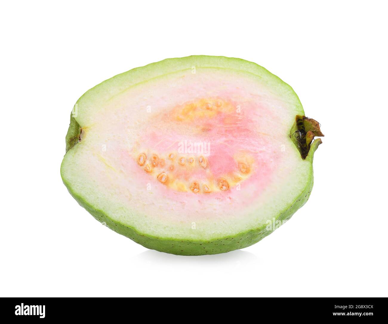 pink guava isolated on white background Stock Photo - Alamy