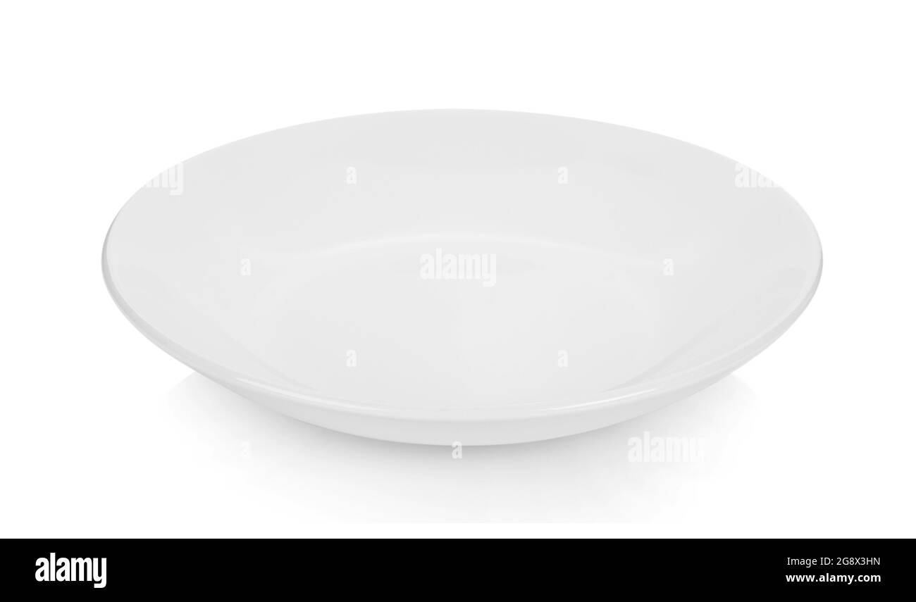 plate on white background Stock Photo - Alamy