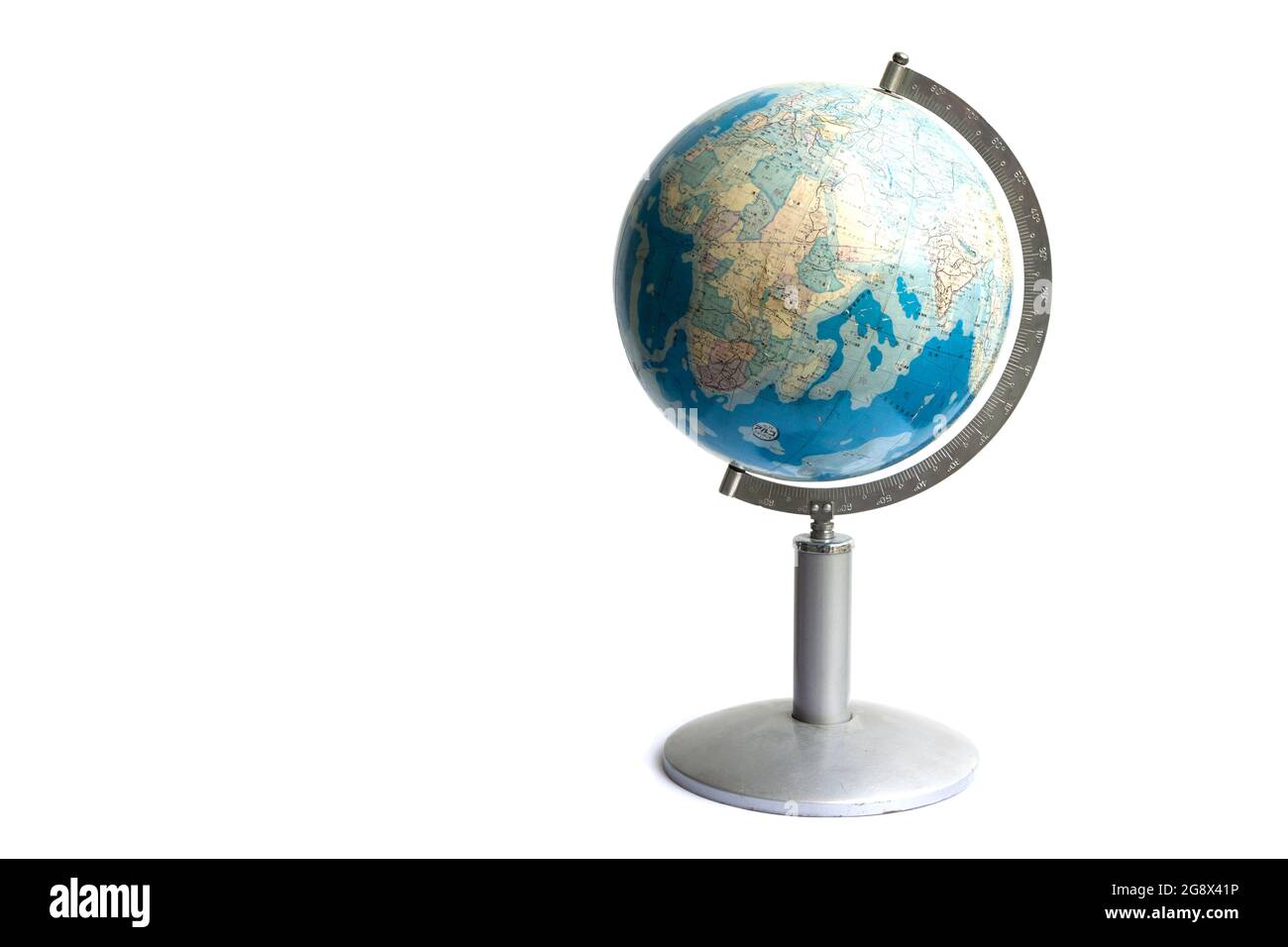 vintage map of the globe world map isolated on white background ...