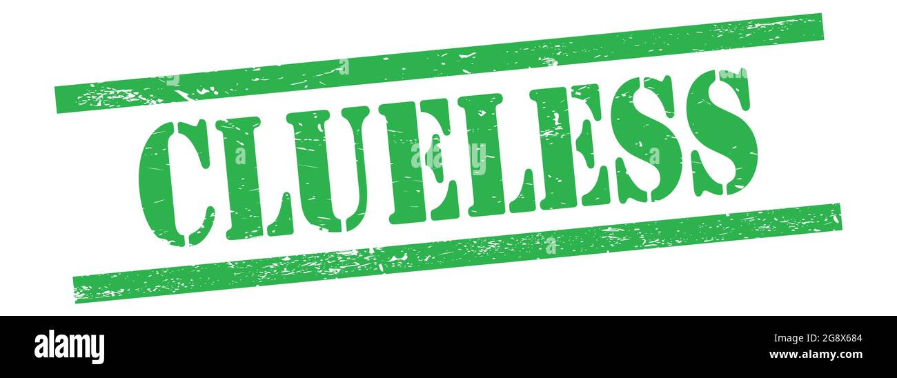 Clueless stamp hi-res stock photography and images - Alamy