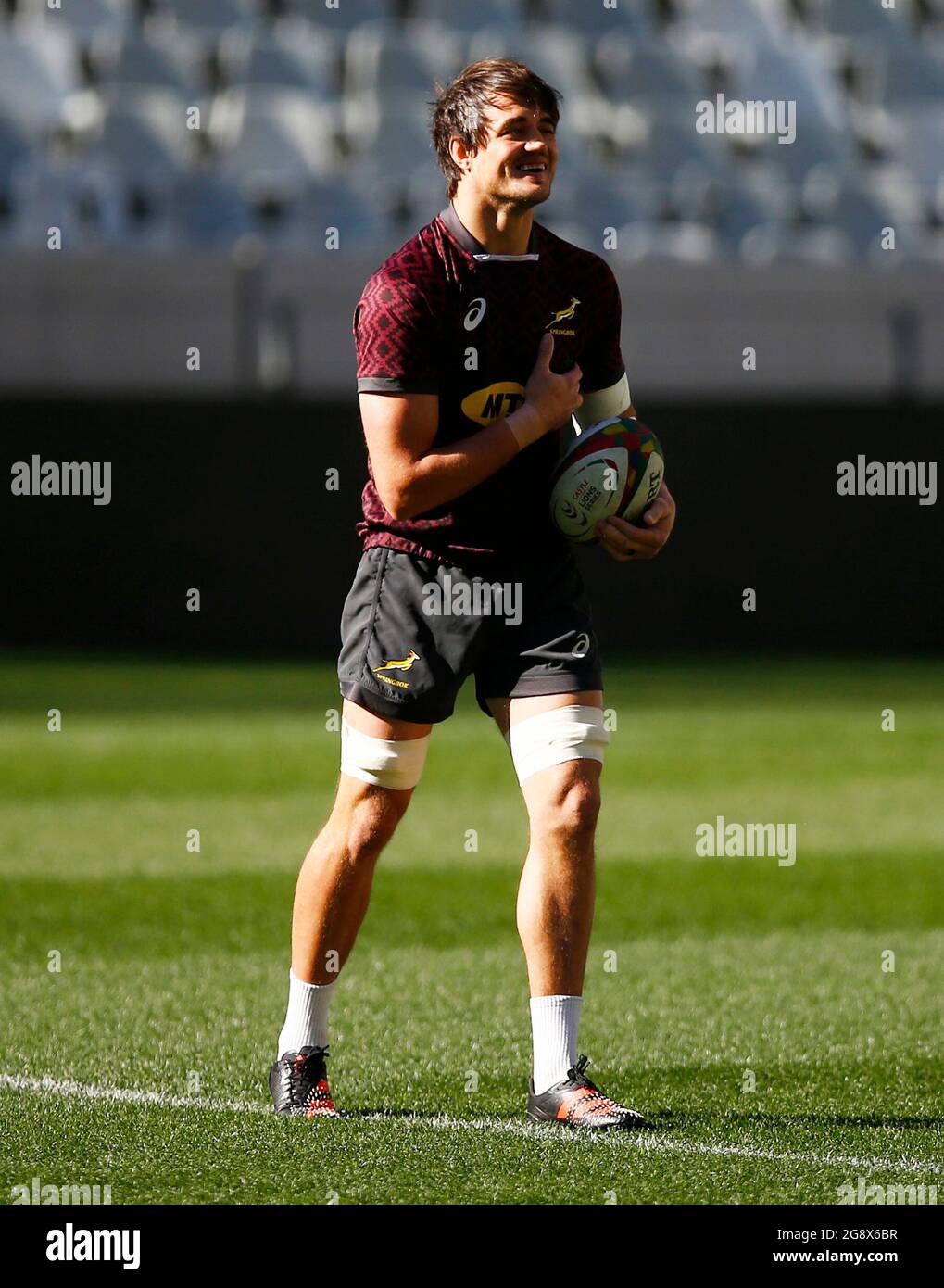 Frans Malherbe of South Africa during the captains run at Cape Town ...
