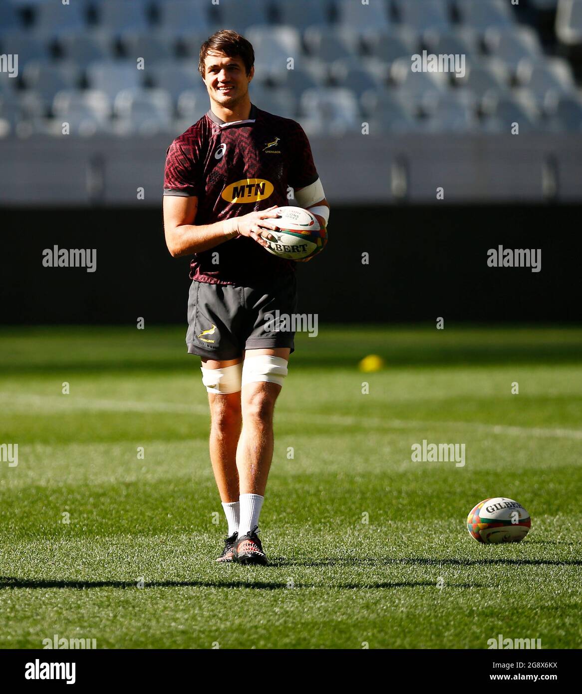 Frans Malherbe of South Africa during the captains run at Cape Town ...