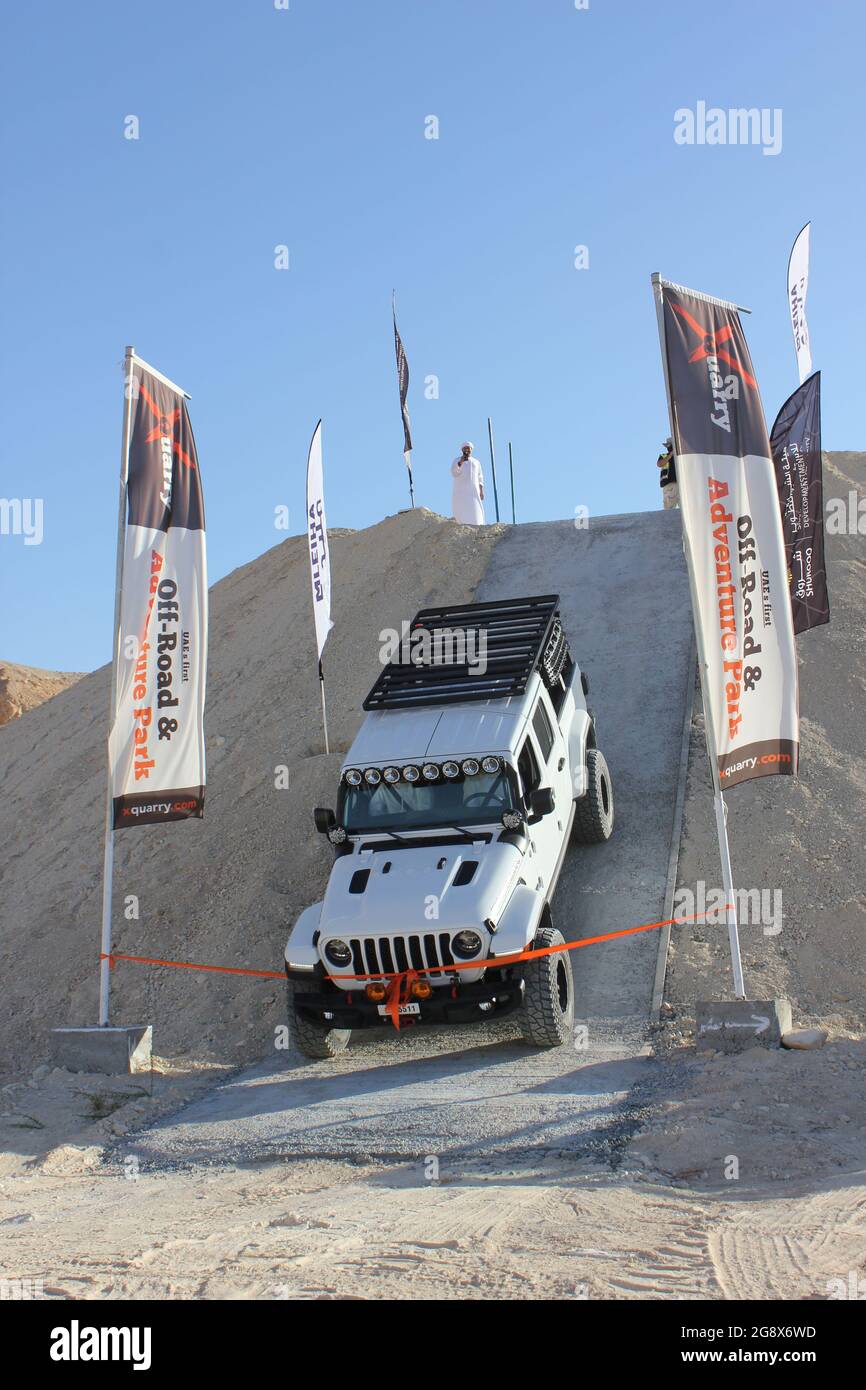 A Jeep 4x4 SUV at 'XQuarry' - the first Off-Road and Adventure Park in ...