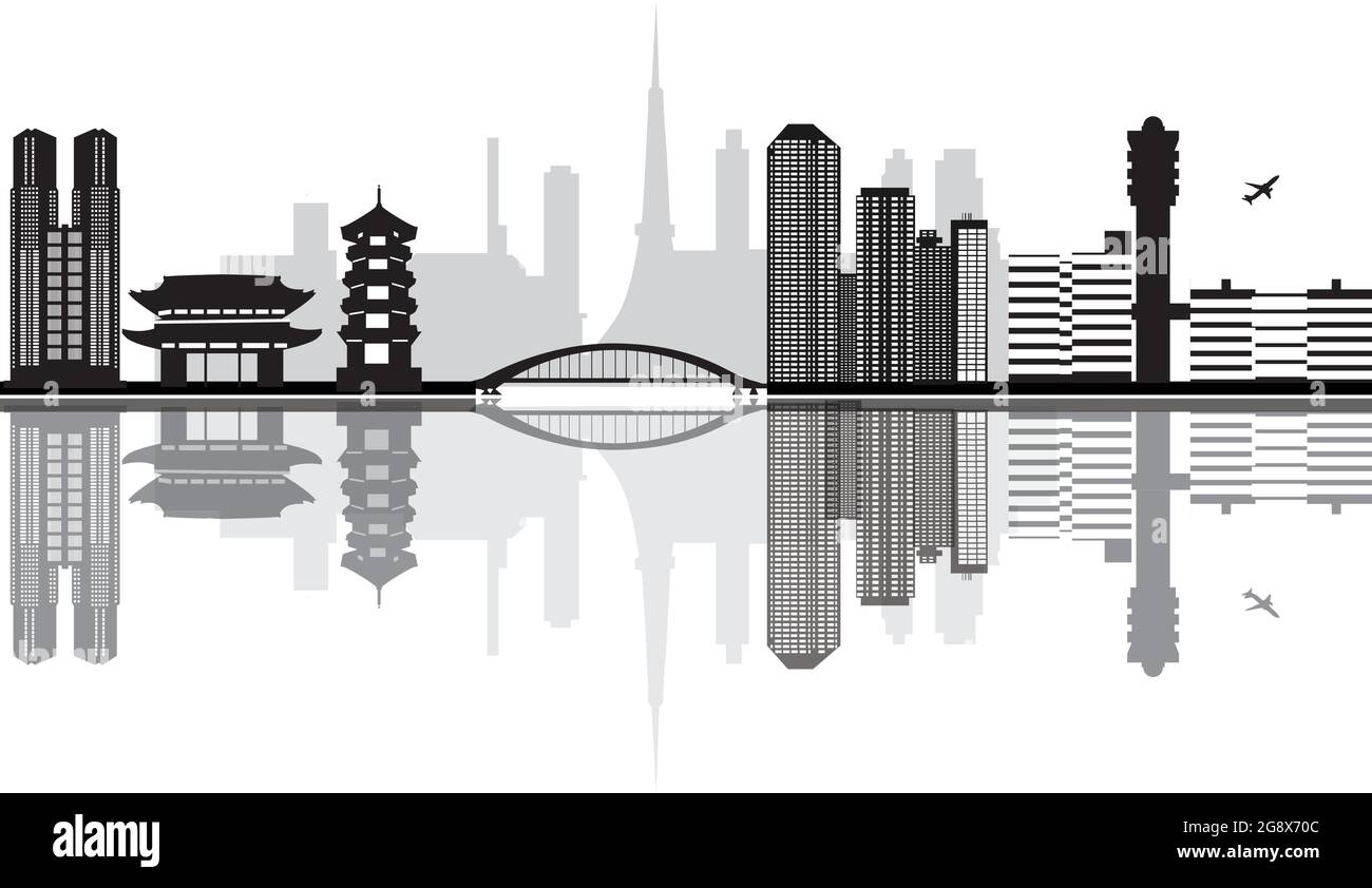 illustration of the capital city of Tokyo in Japan Stock Vector Image ...