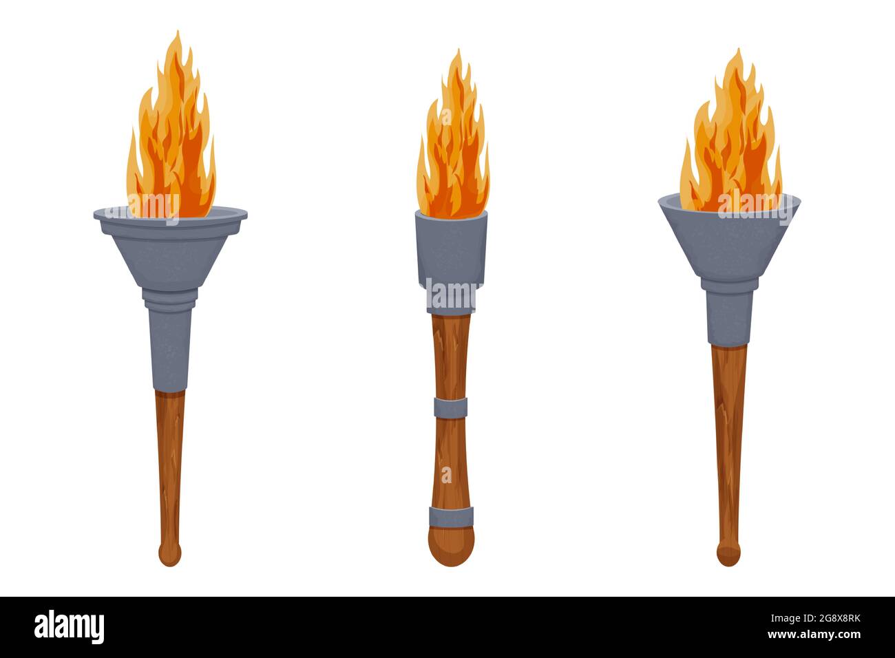 Medieval Wooden Torch