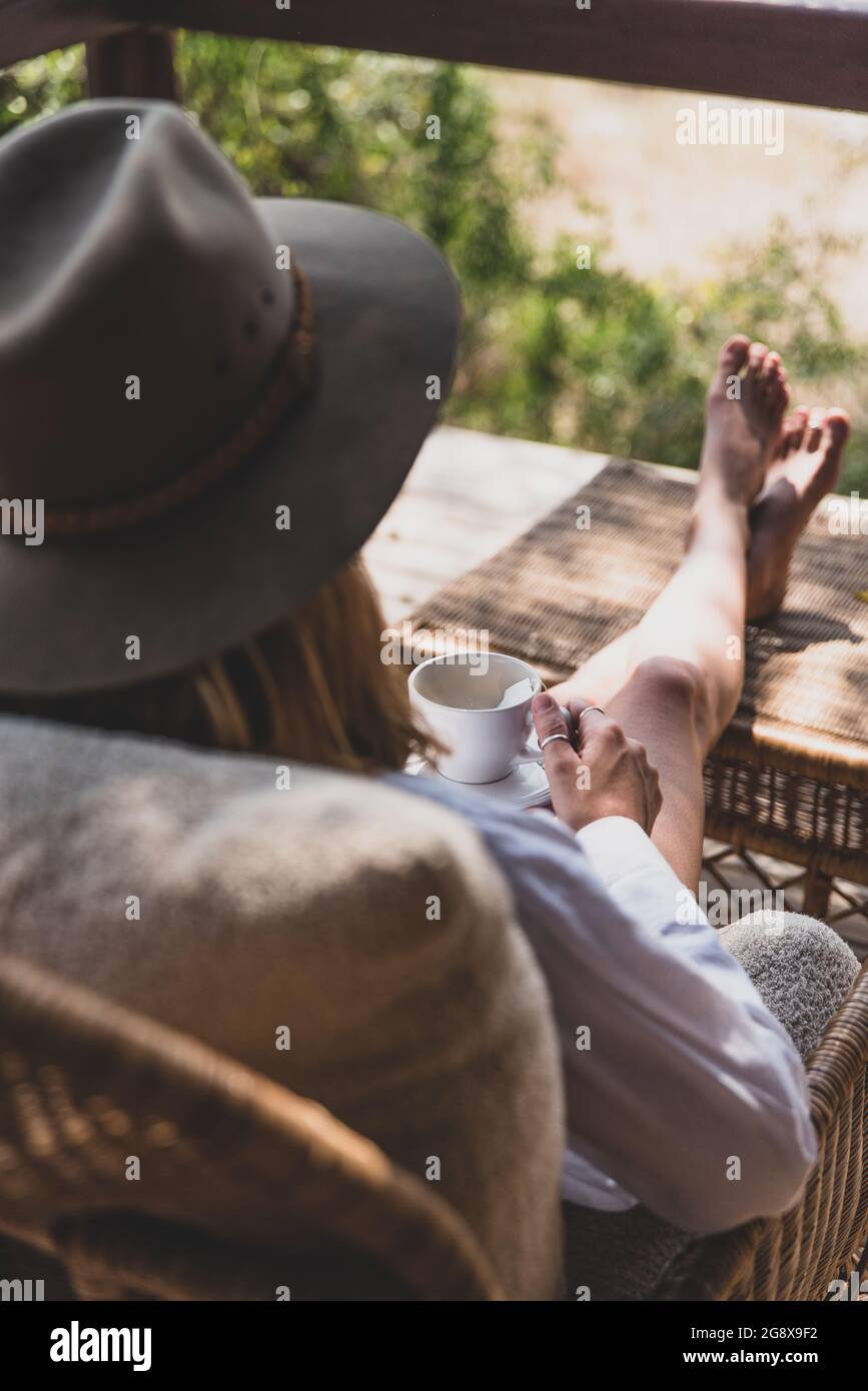 Feet up cup of tea tree hi-res stock photography and images - Alamy