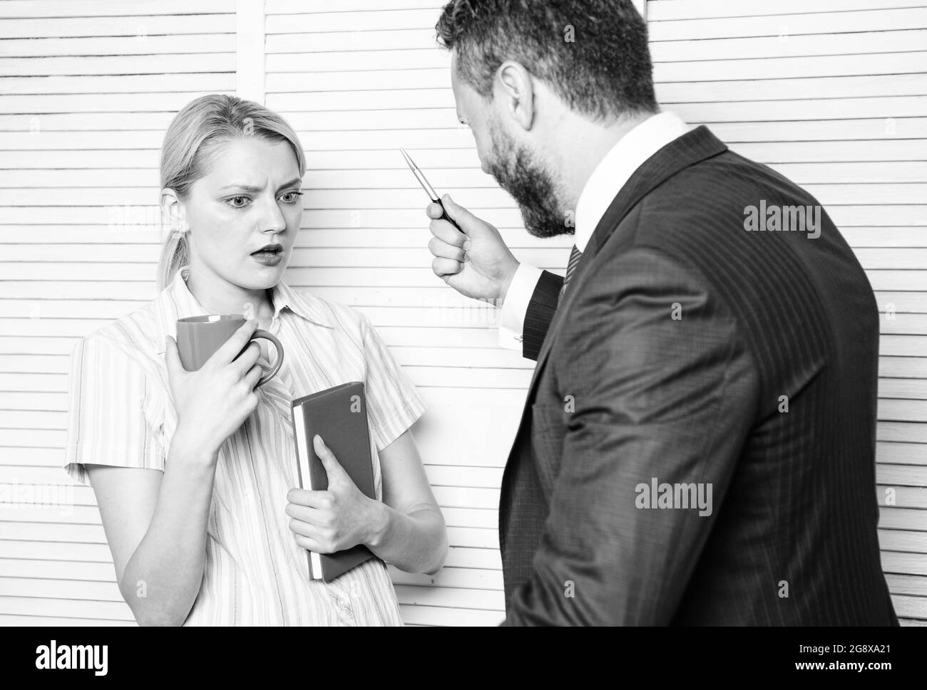 Quarrel between Black and White Stock Photos & Images - Alamy
