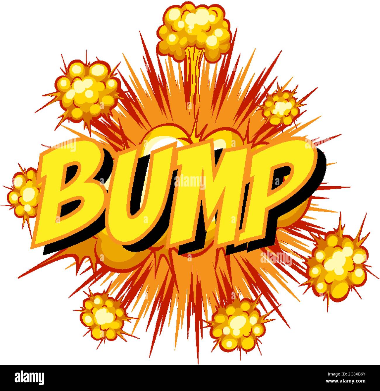 Comic speech bubble with bump text illustration Stock Vector Image ...